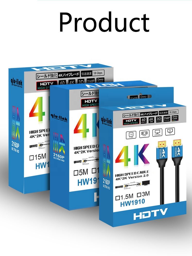 2025 NEW Premium 4k 2.0V HDTV Cable 1.5M 3M 5M - Sinnew-tech